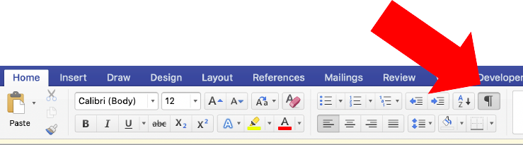 MS Word Tip #1: The Show-Hide Feature